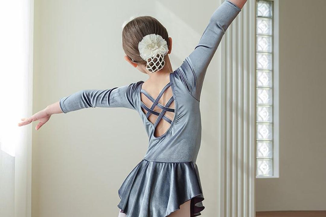 Velvet Tunic Ballet Dress With Snap Button on the Bottom / Ballet Dress ...