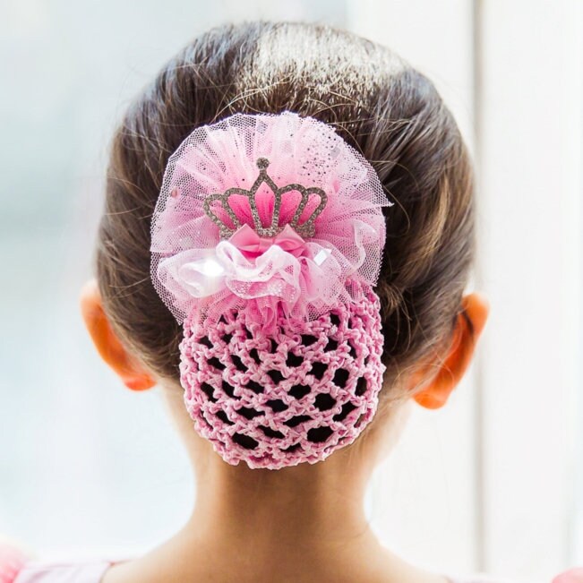 Hair clip with net for bun store