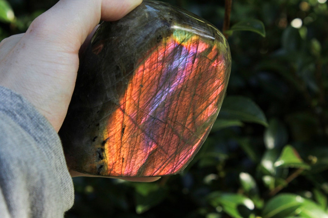 Extremely Flashy Sunset Labradorite Freeform! - Etsy