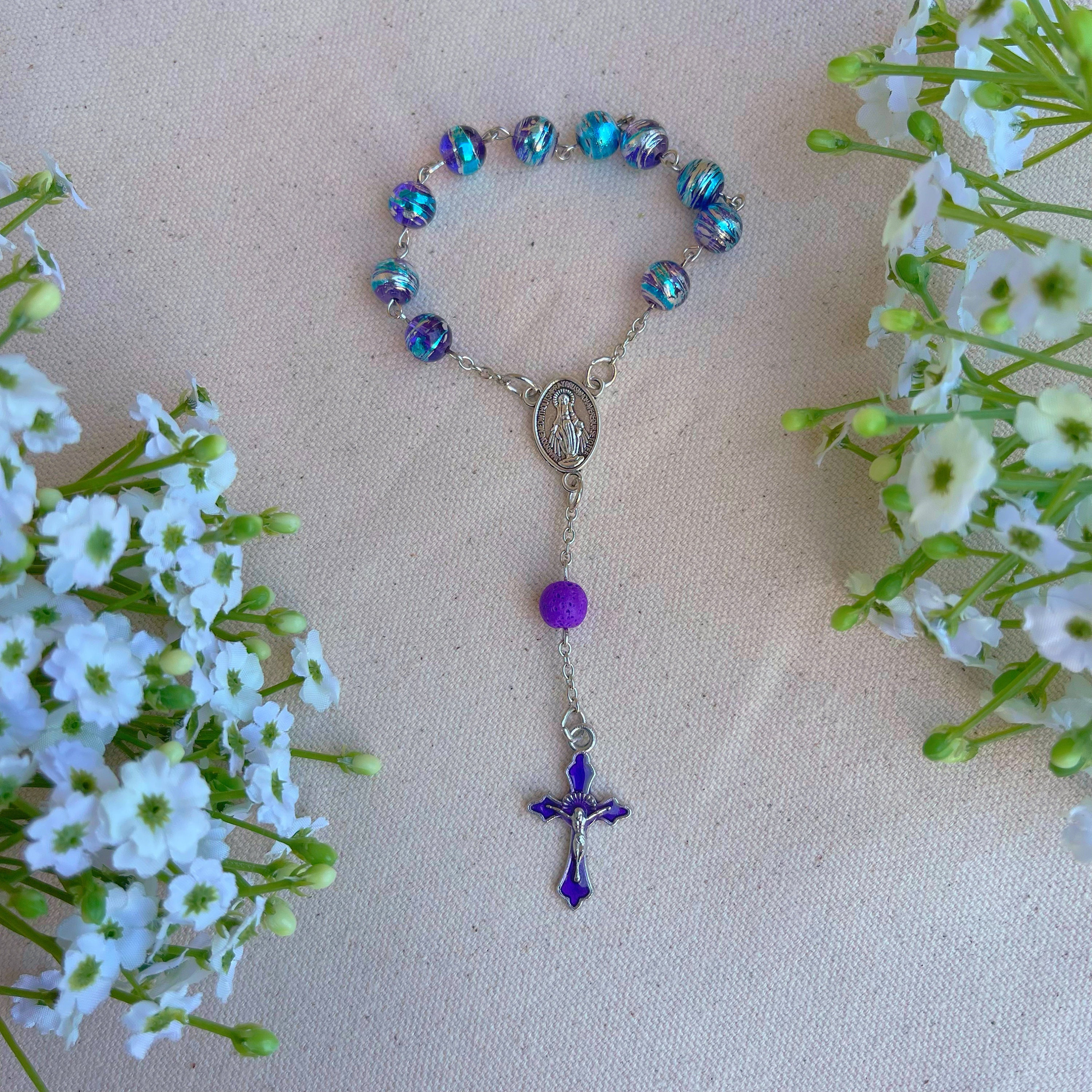 Advent & Lent Inspired Pocket Rosary + Essential Oil Diffuser - Etsy