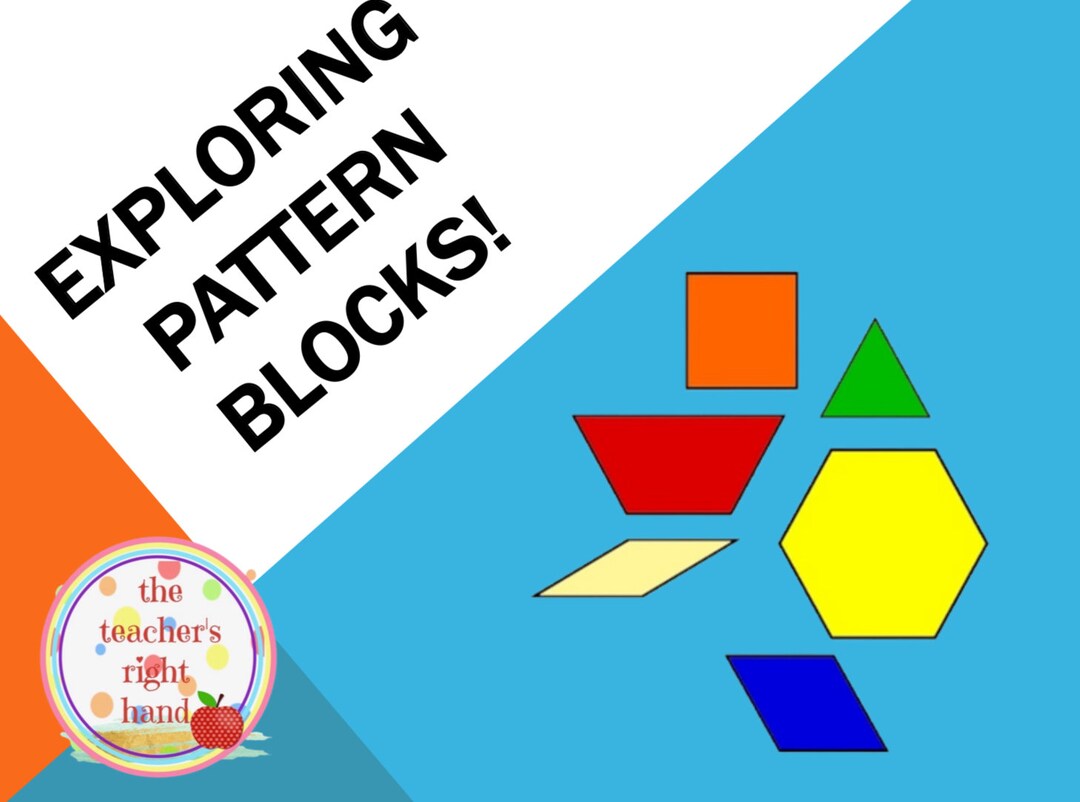 Pattern Blocks Shapes Lesson - Etsy