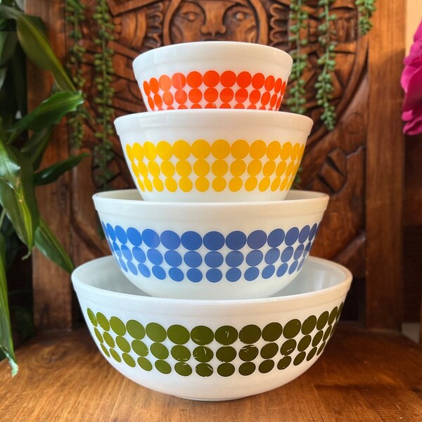 Vintage Pyrex Bowls - Etsy