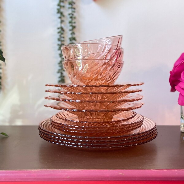 Pink Dishes - Etsy