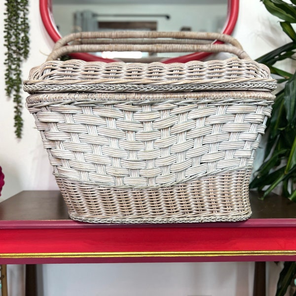Painted Wicker - Etsy