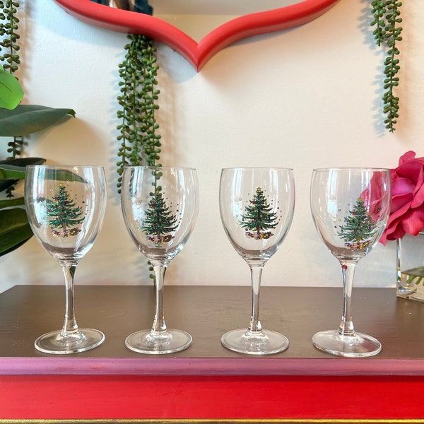 Christmas Glassware - Etsy