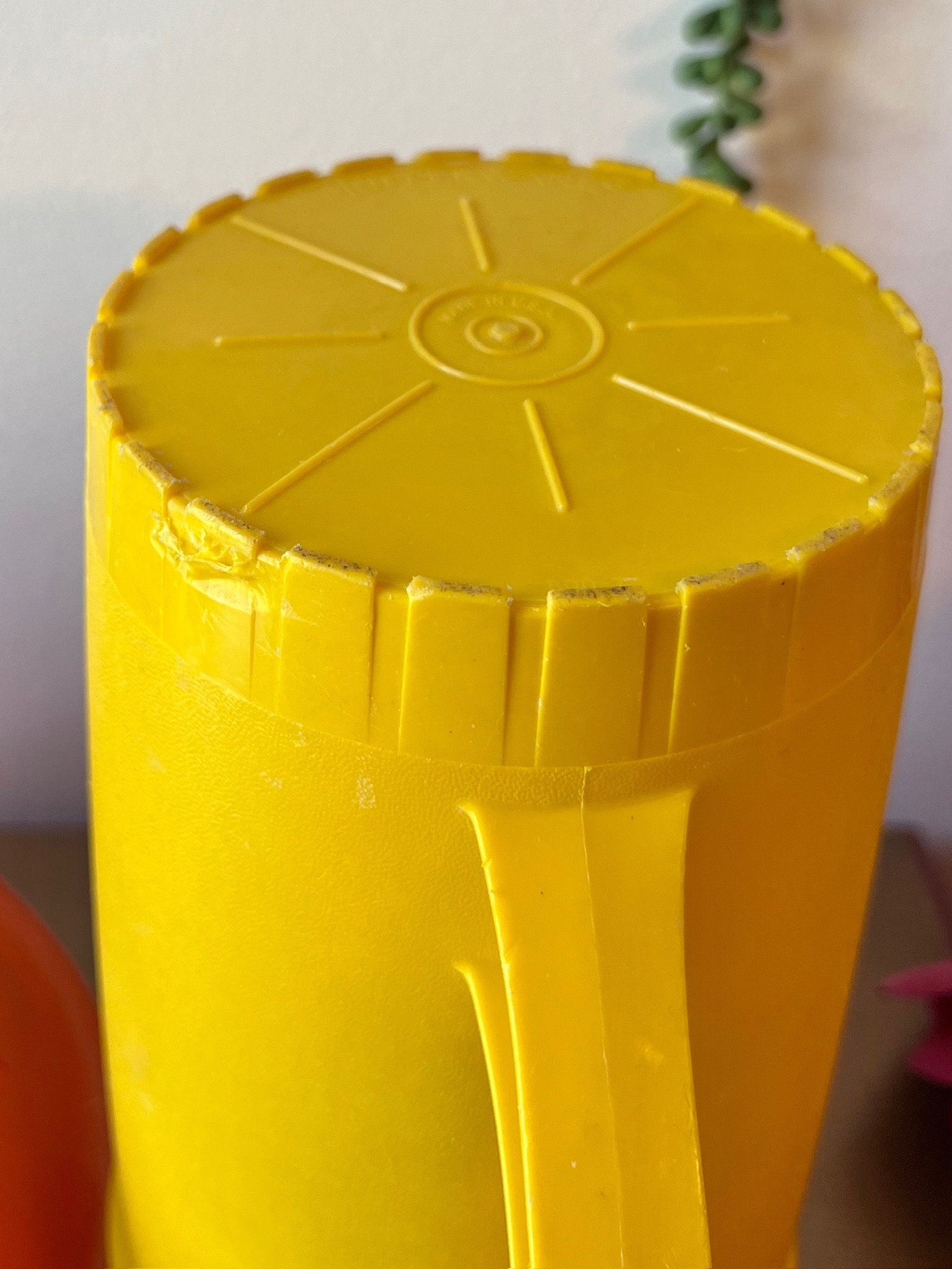 Vintage 70s Tupperware Set Yellow Tupperware Pitcher Orange 70s ...