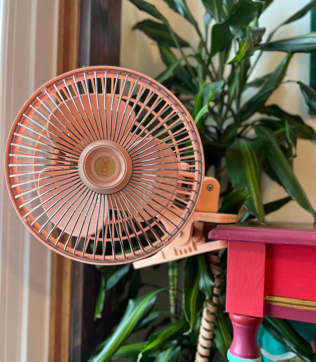 Vintage Pink Fan 6 Inch Tozai Deluxe Personal Fan Model - Etsy