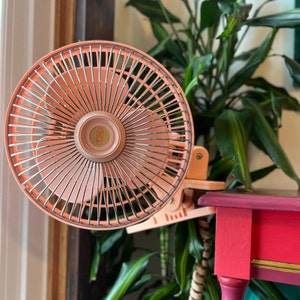 Vintage Pink Fan | 6 Inch Tozai Deluxe Personal Fan Model KH-06C1 ...