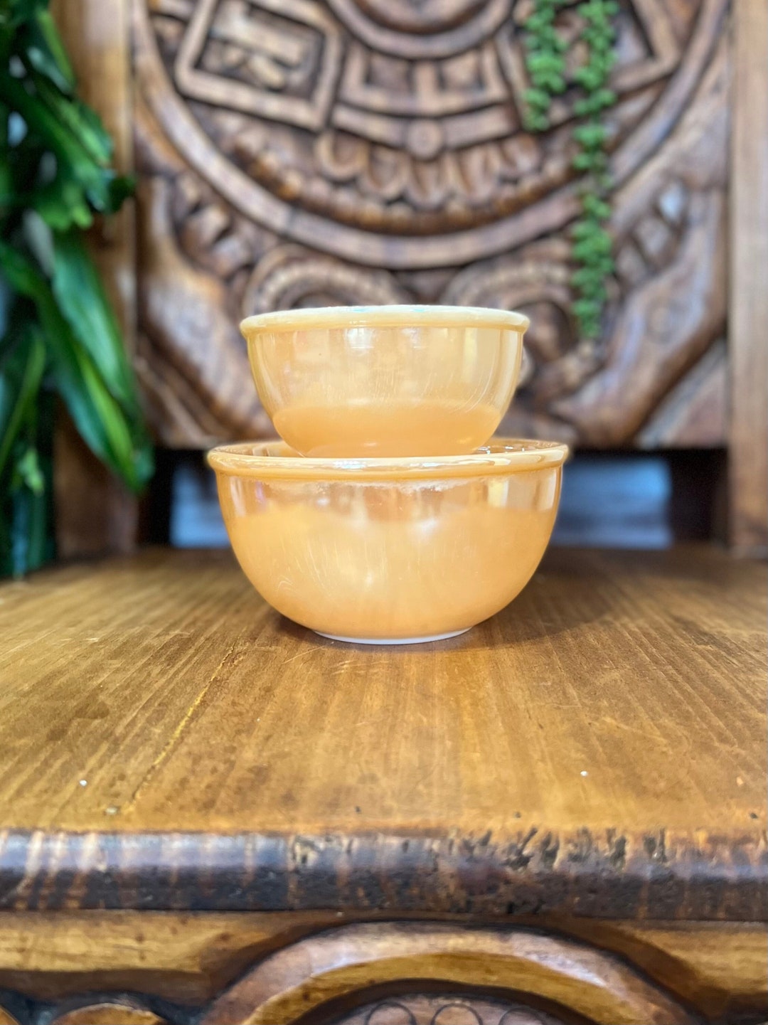 Vintage Fire King Bowls | Fire King Peach Luster Bowls | Vintage ...