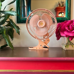 Vintage Pink Fan | 6 Inch Tozai Deluxe Personal Fan Model KH-06C1 ...