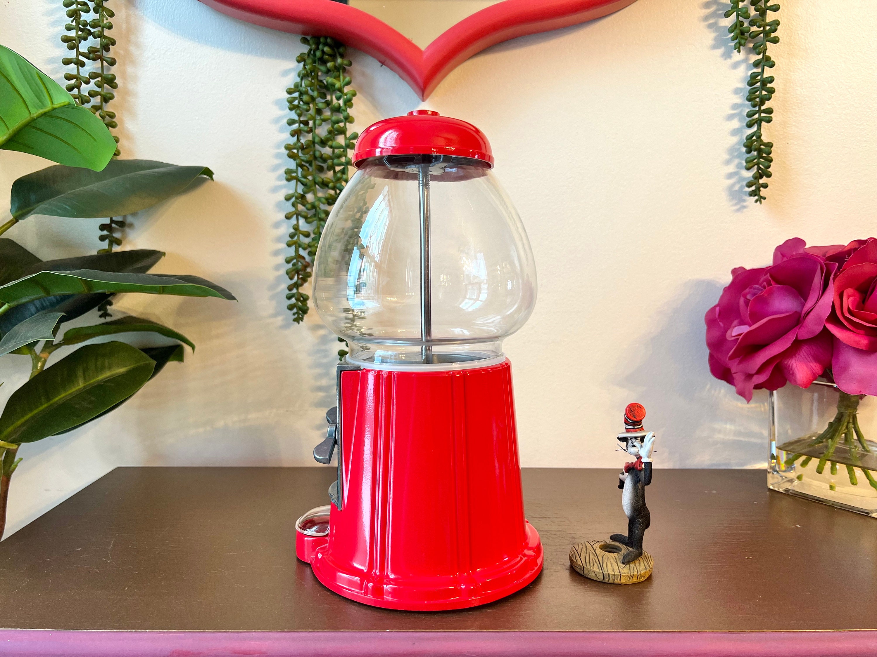 Vintage Gumball Machine Dr. Suess the Cat in the Hat Metal Gumball ...