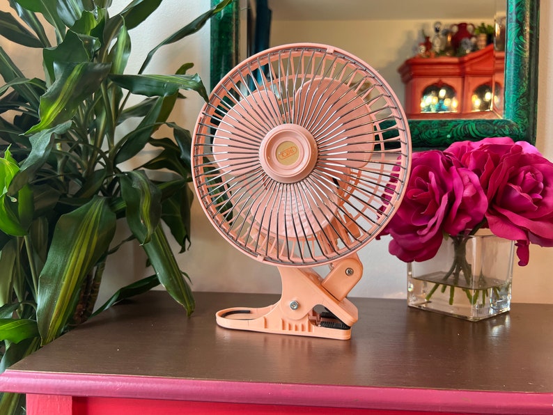 Vintage Tozai Pink College Clip-on Fan, Retro Personal Desk Fan - Etsy