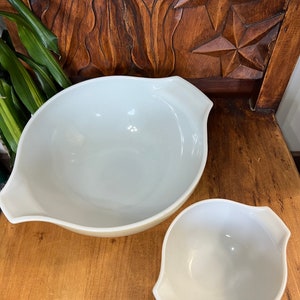 Vintage Pyrex Cinderella Mixing Bowls Homestead Pattern Set of 4 Beige ...