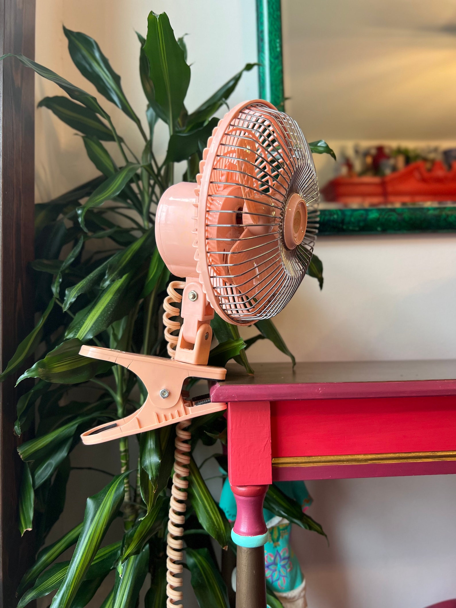 Vintage Pink Fan 6 Inch Tozai Deluxe Personal Fan Model - Etsy