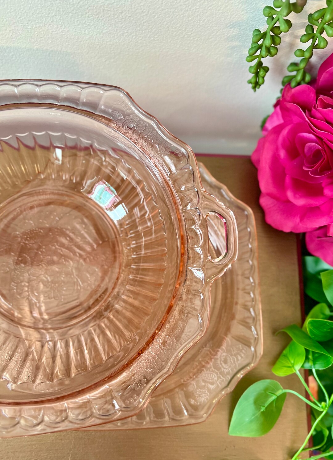 Vintage Mayfair Serving Dishes Set of 2 | Vintage Mayfair Open Rose ...