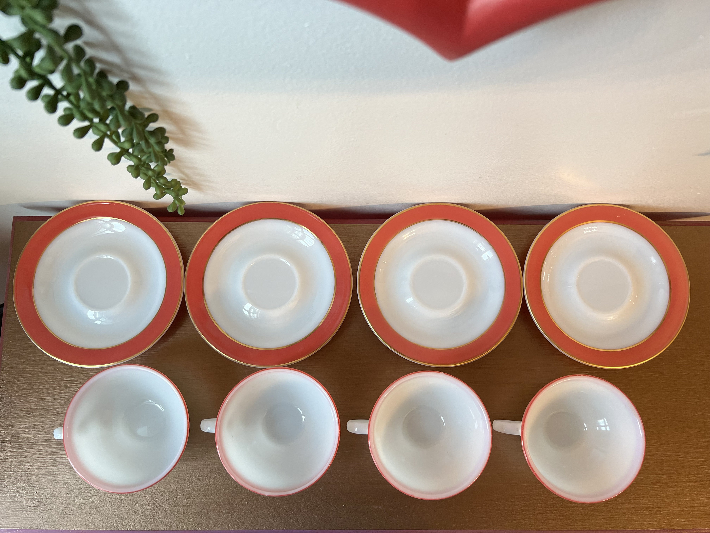 Vintage 1950s Pink Flamingo Pyrex Dinnerware Set Pink and White Pyrex ...