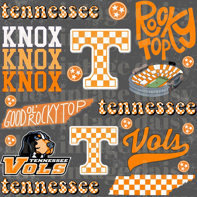 Tennessee Vols | Seamless Pattern | PNG File - Etsy