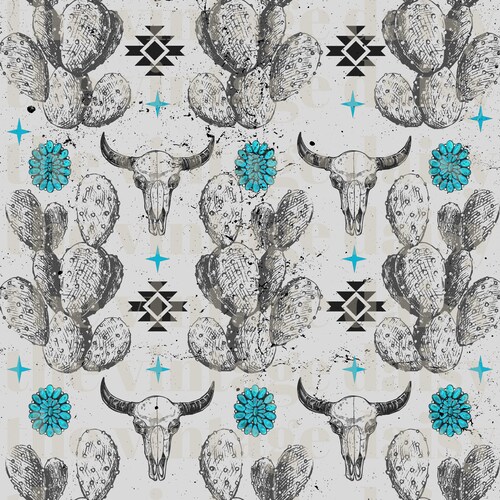 Western Seamless Pattern. Digital Download Only. Png File - Etsy
