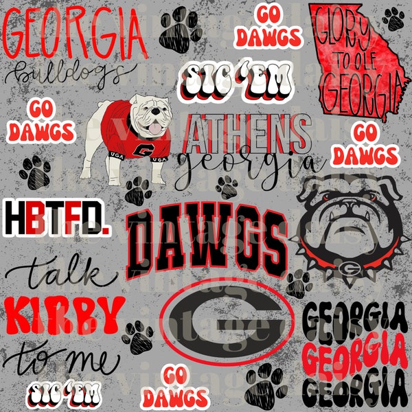 Georgia Bulldog - Etsy