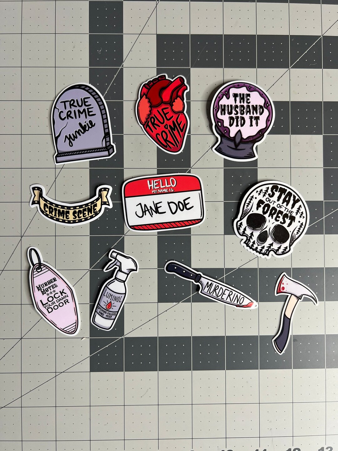 True Crime Stickers | - Etsy