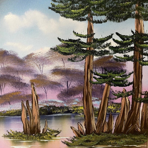 Cypress Swamp Painting - Etsy