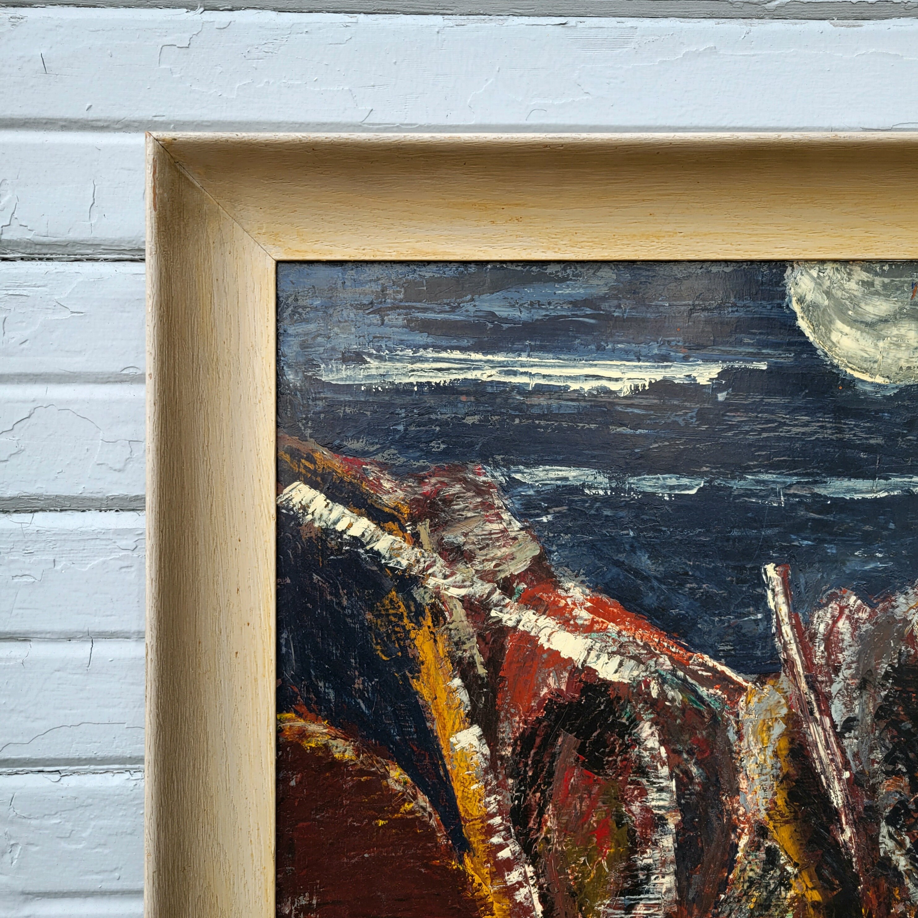 1950s Don Berry Abstract Expressionist Encaustic River Painting - Etsy