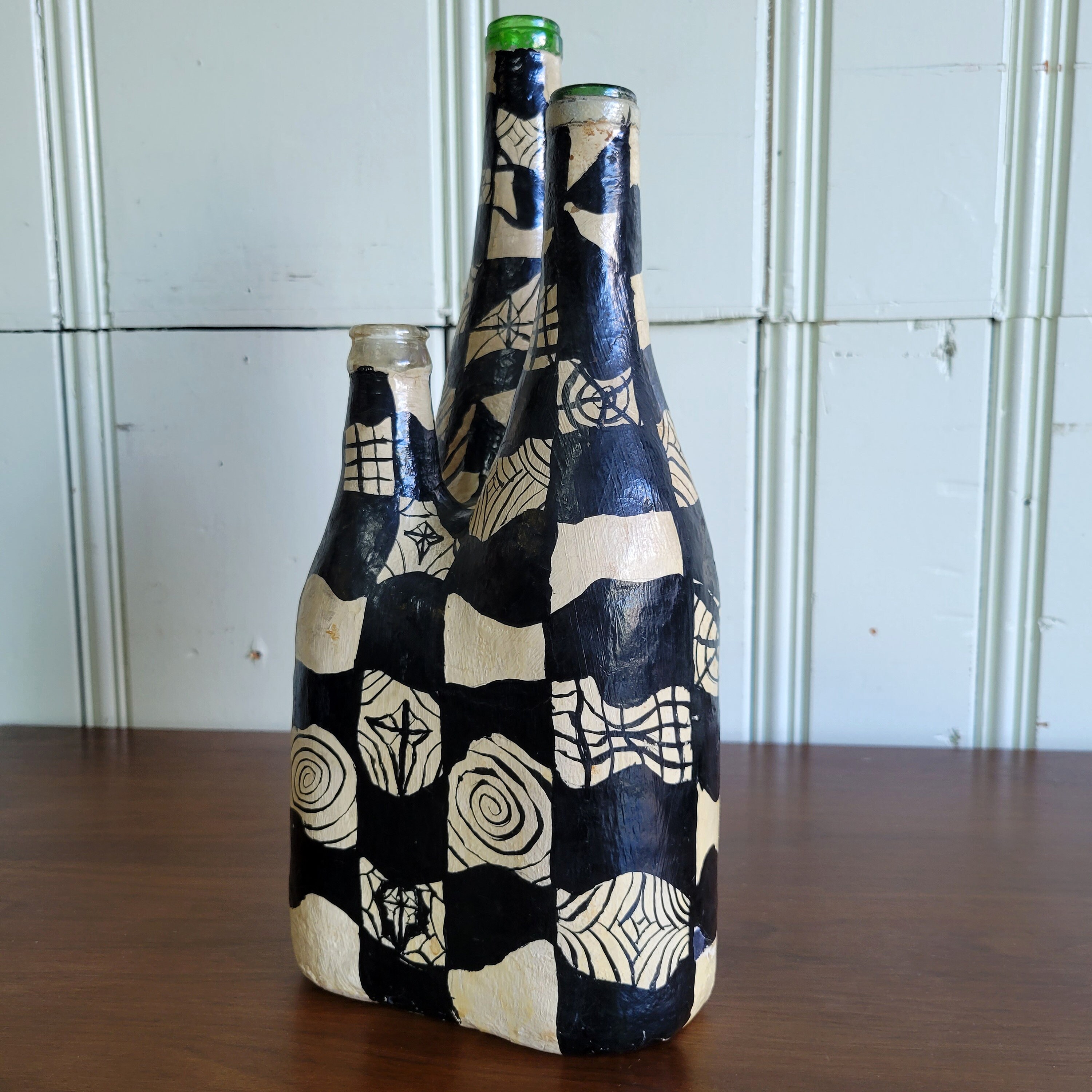 1950s Paper Mache Abstract Bottle Art Sculpture - Etsy