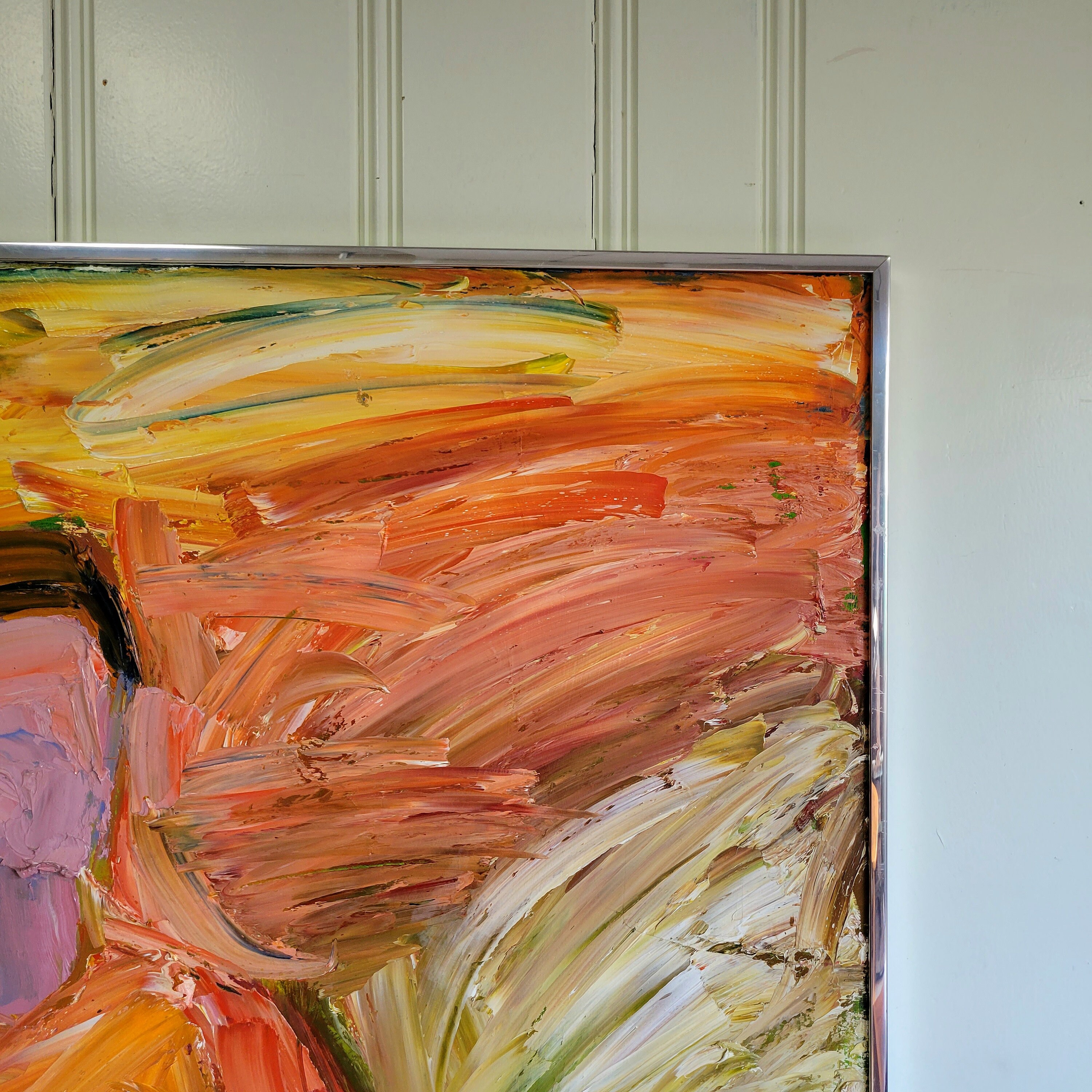 Huge 1969 Expressionist Heavy Impasto Oil Painting - Etsy