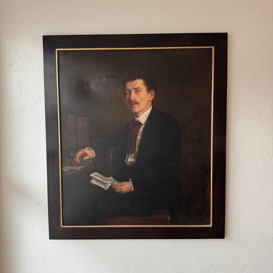 German Portrait of a Young Man, Late 19th Century - Etsy