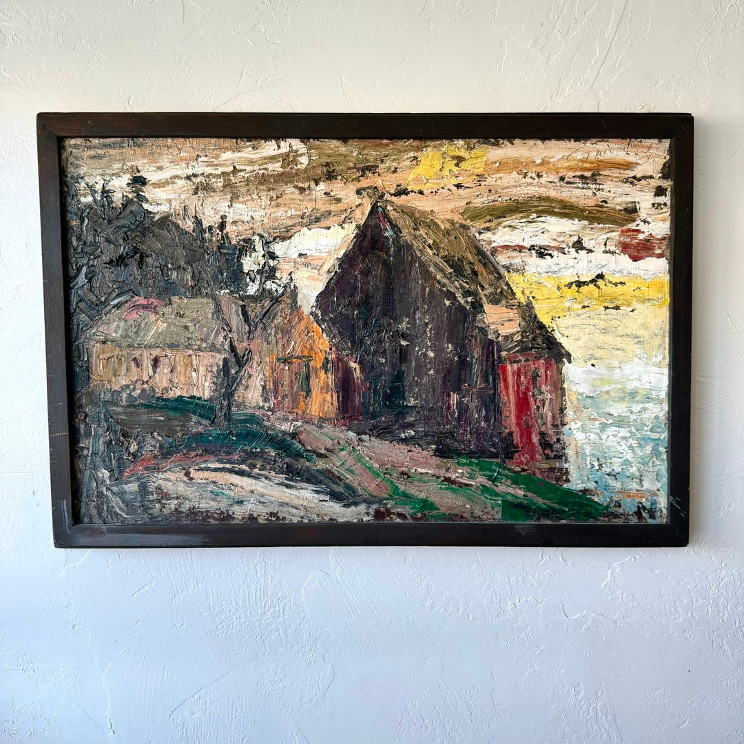 Jack Stangle Expressionist Outdoor Oil Painting 1956 Seattle - Etsy