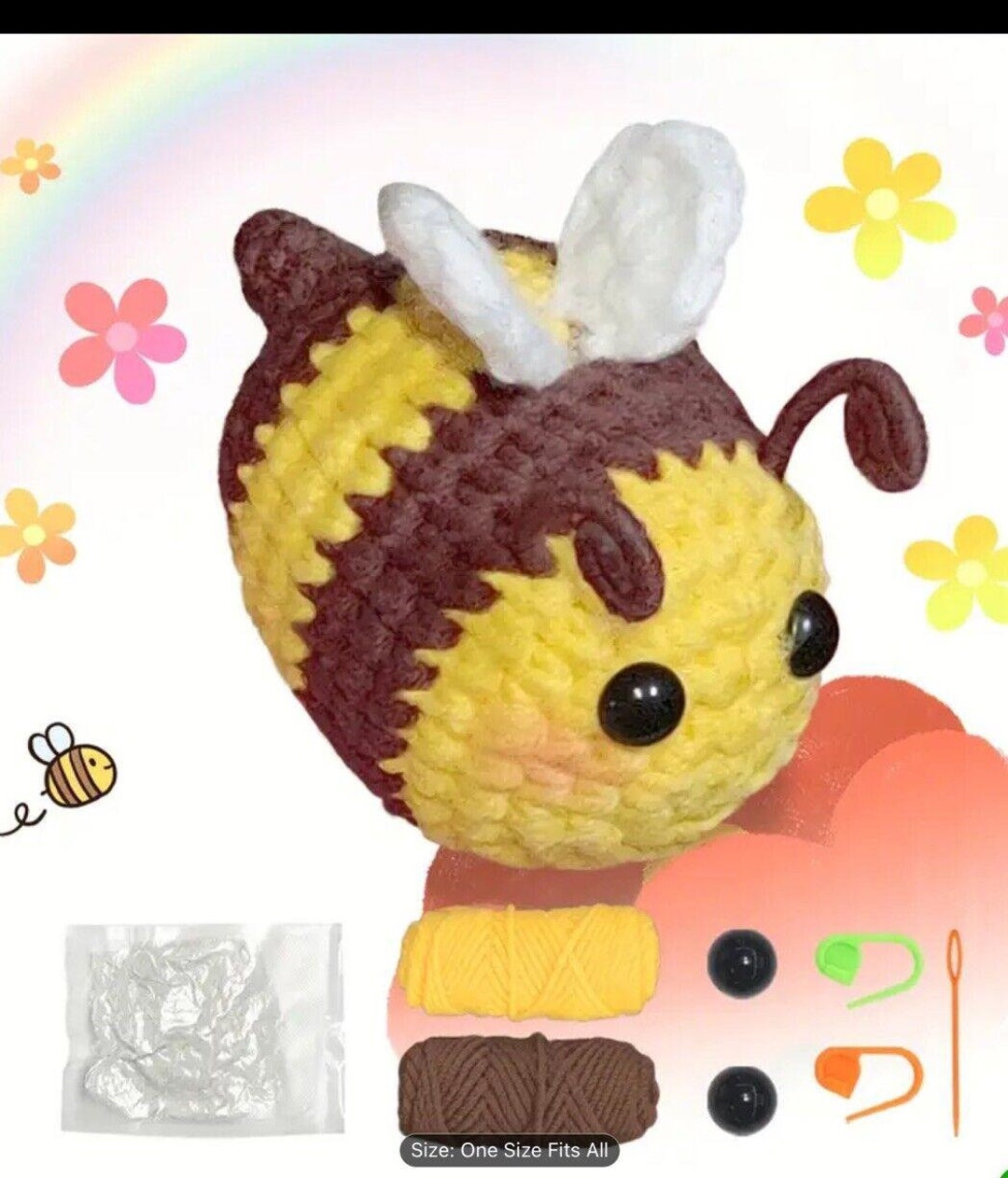 DIY Crochet Kit Bee Crochet Kit Professional Crochet Starter - Etsy