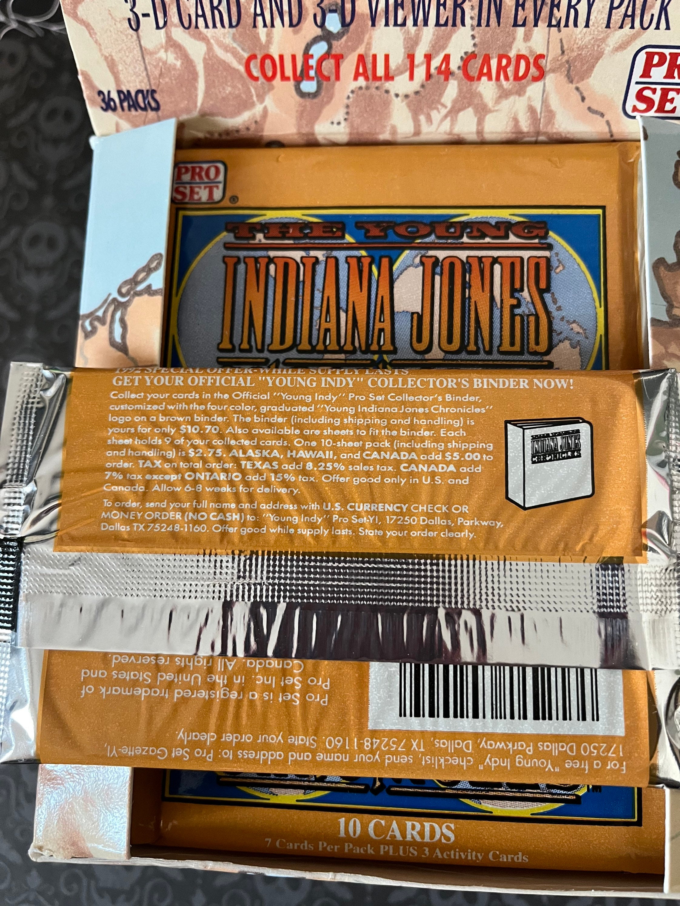 Pro Set the Young Indiana Jones Cards 1992 - Etsy