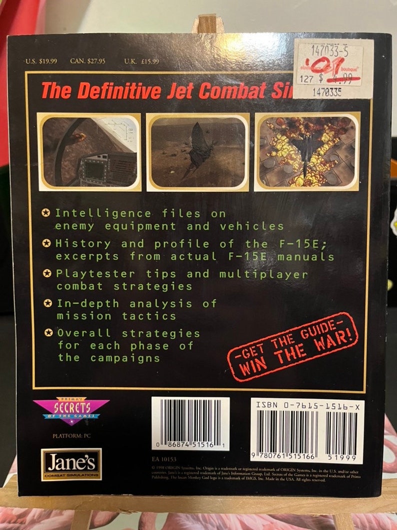 Prima’s Official Guide to Jane’s Combat Simulation F-15 - Etsy