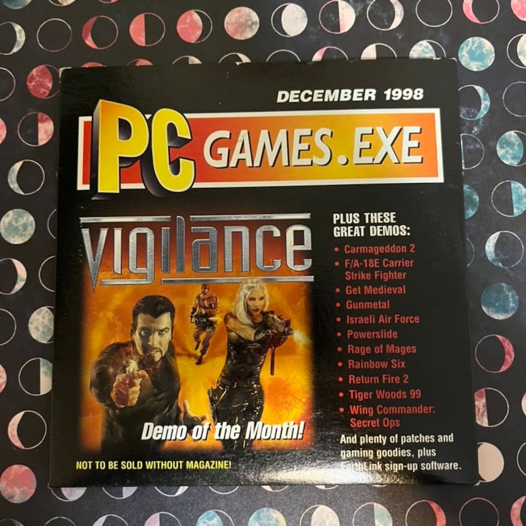 PC Games.exe Magazine December 1998 Edition Demo Disc Only - Etsy