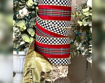 Mackenzie Childs Courtly Check Ribbon - Etsy