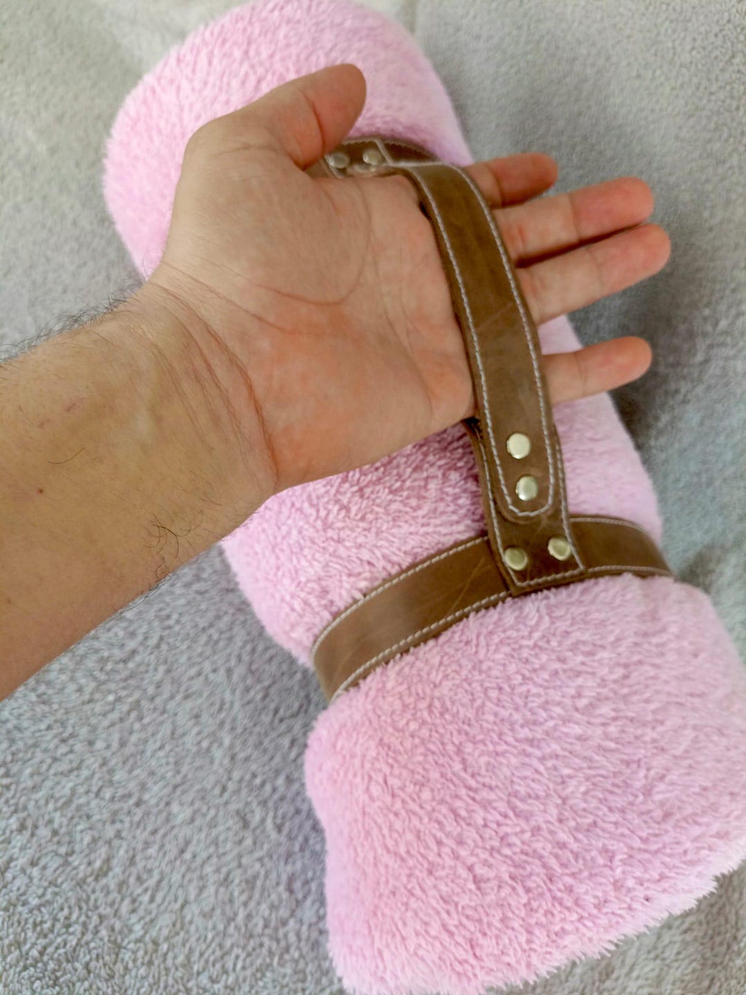 Motorcycle Bed or Jacket Roll Made With Brown Leather Straps Mexican ...