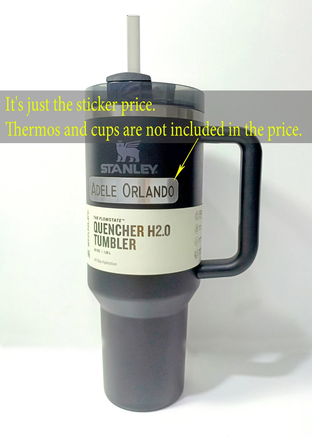 Stanley Quencher Tumbler Personalized Label Name Tag for Stanley ...