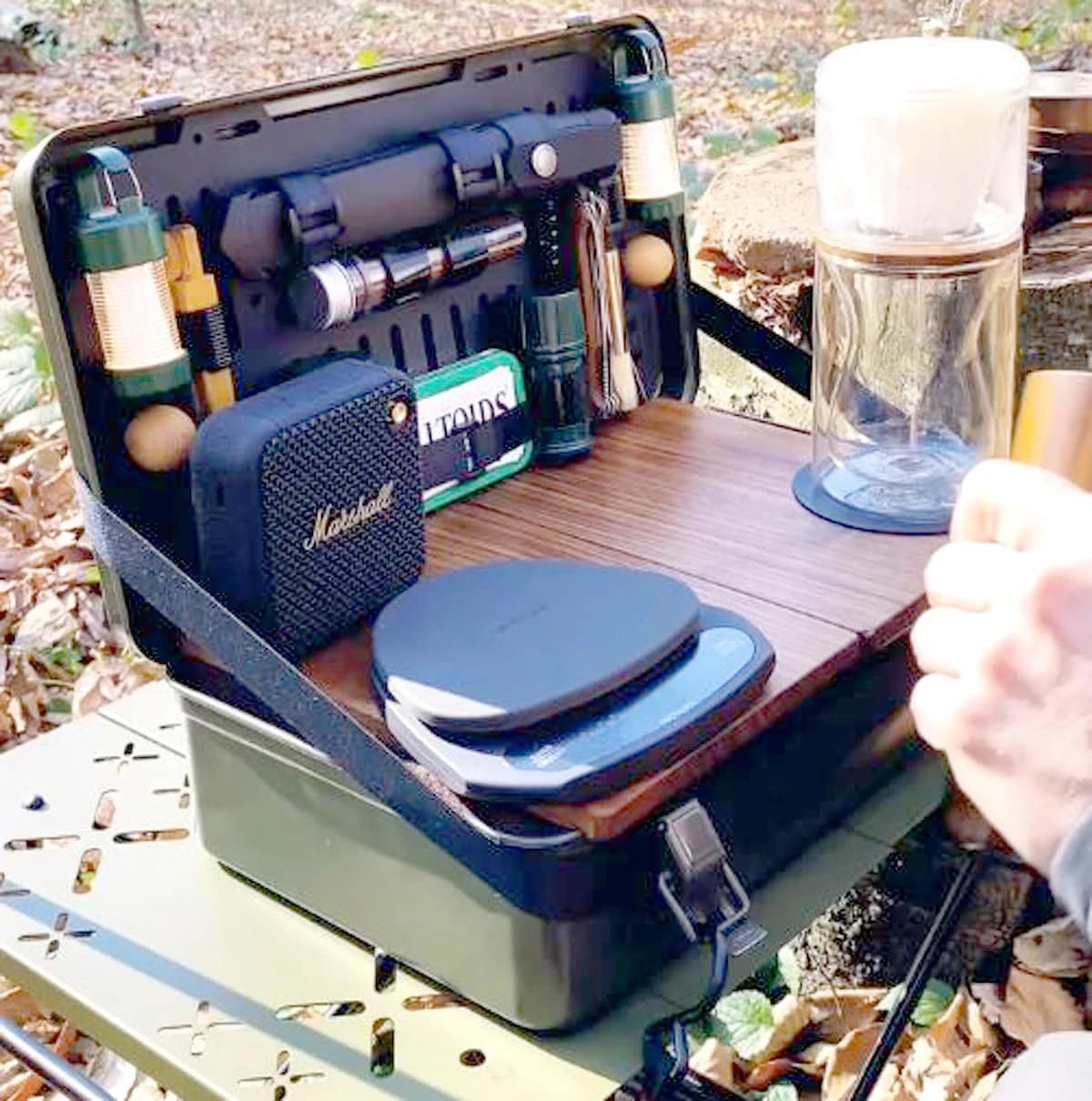 Alubox and Alutec Camping Box Bag Hanging Panel Camping Equipment ...