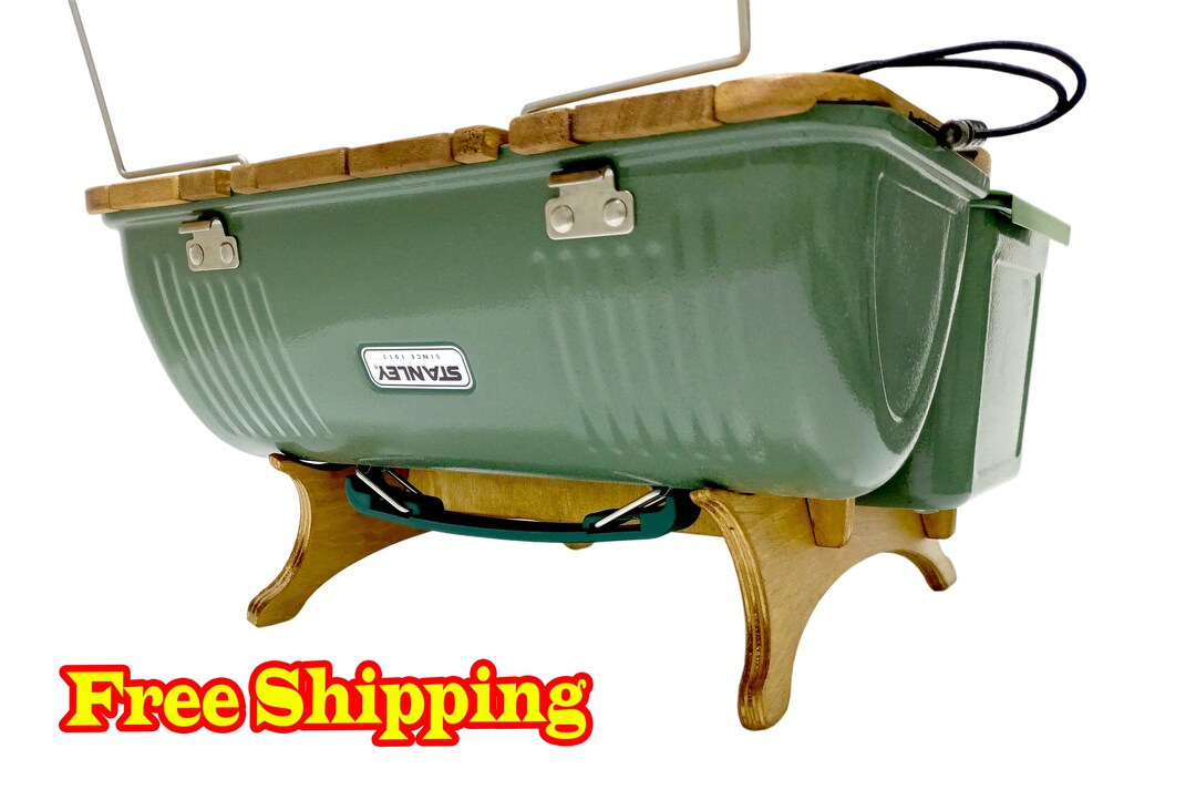 Stanley Lunch Box Stand Table 10 Qt 9,4 L Compatible Protective Wooden ...