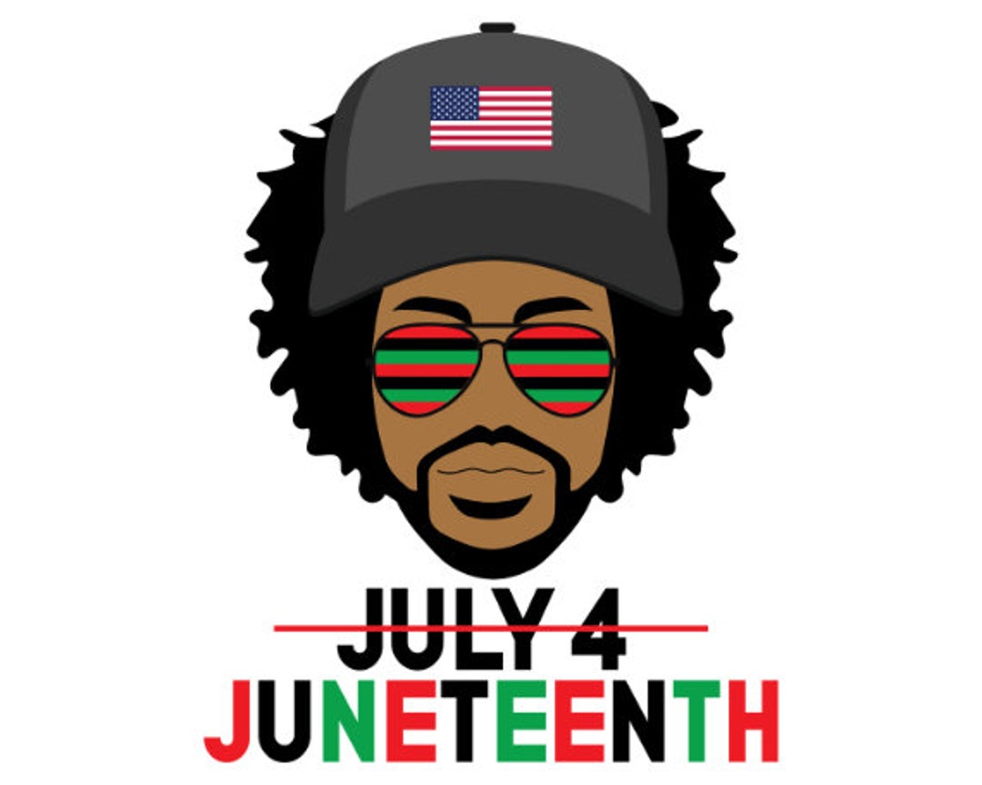Black Man 4th of July, Juneteenth PNG African American July 4 PNG ...