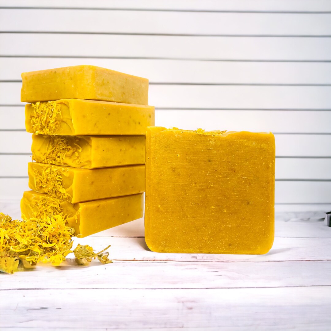 Calendula Soap W/goats Milk Lemongrass Essential Oil JUMBO SIZE SOAP 7 ...