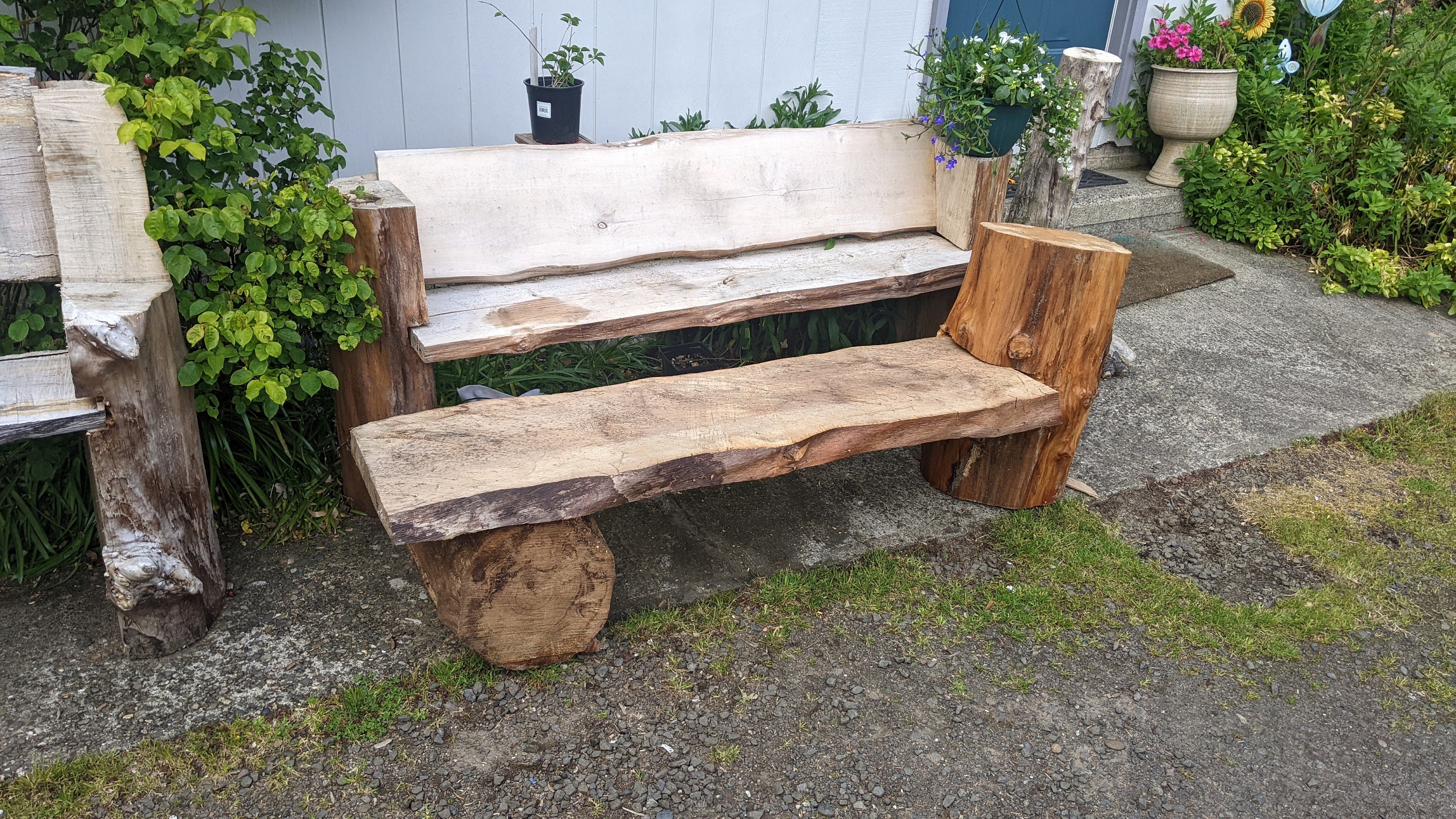 Live Edge Outdoor Bench/furniture - Etsy