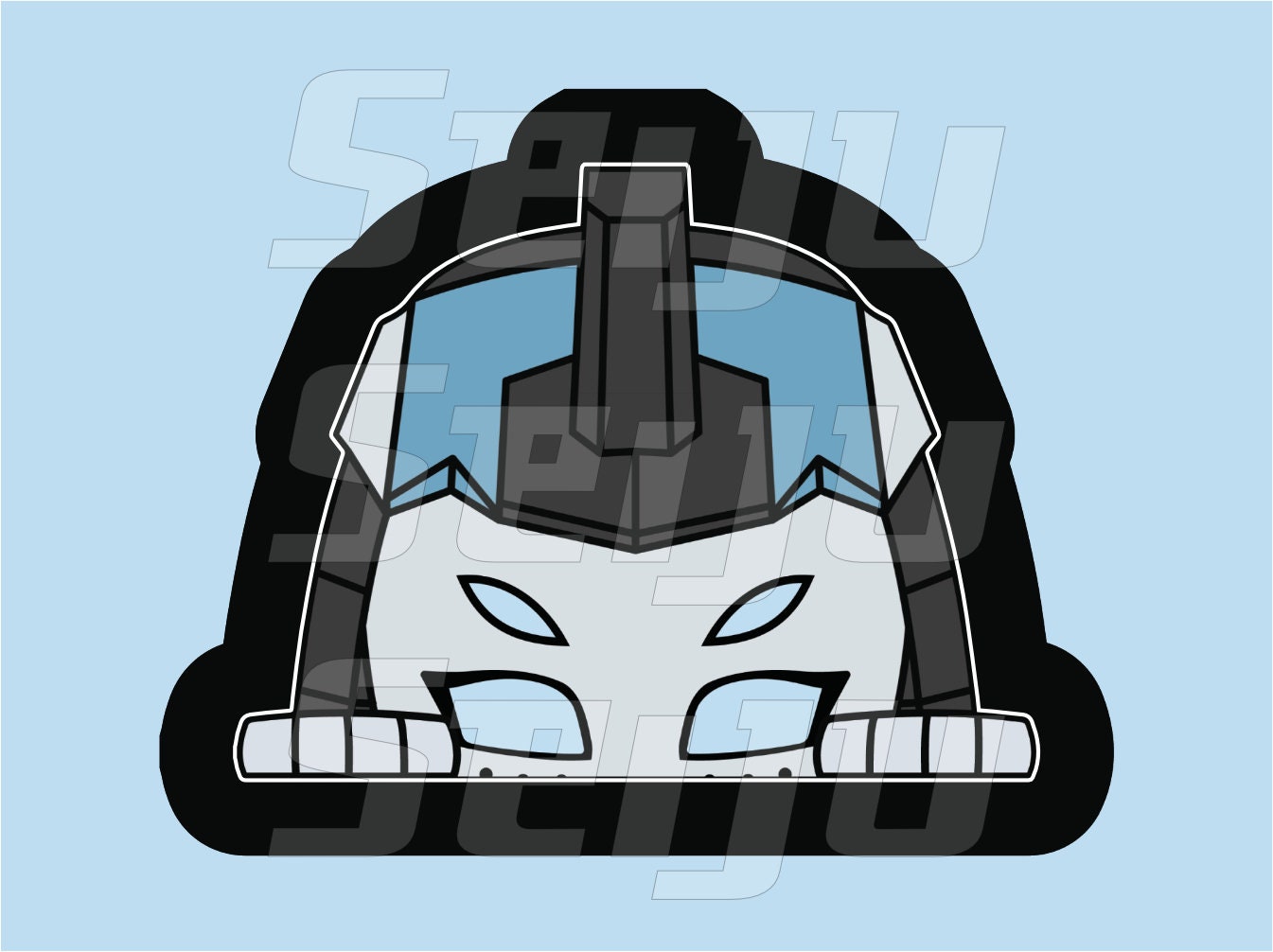 Solstice Chibi Robot Sticker 2 Inch Die-cut Glossy Vinyl Sticker Cute ...