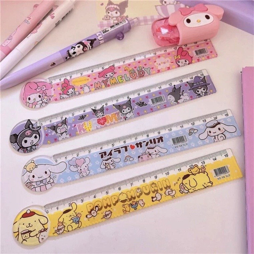 Anime Cute Ruler Measuring Ruler, Kawaii Cinnamoroll My Melody Kuromi ...