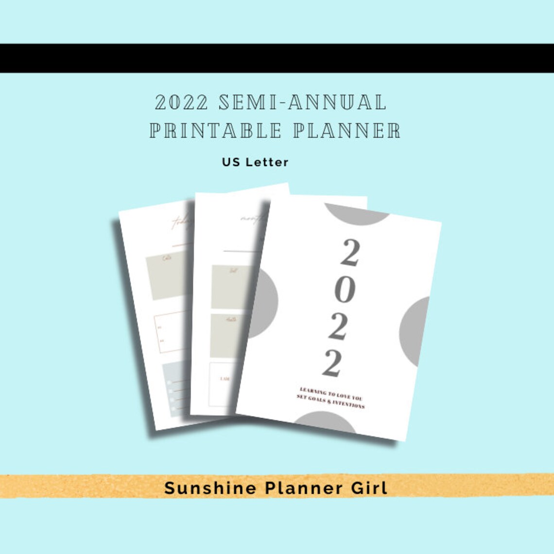 Undated 2022 Self Care Printable Planner Undated Self Care - Etsy