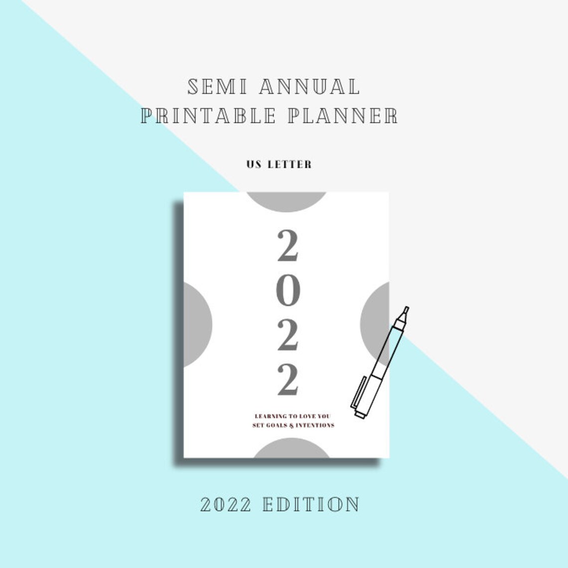 Undated 2022 Self Care Printable Planner Undated Self Care - Etsy