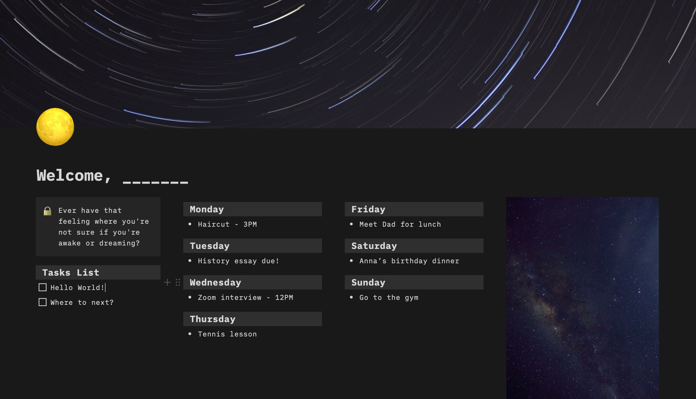 Notion Template Simple Planner - the Battlestation V1.0 - Etsy