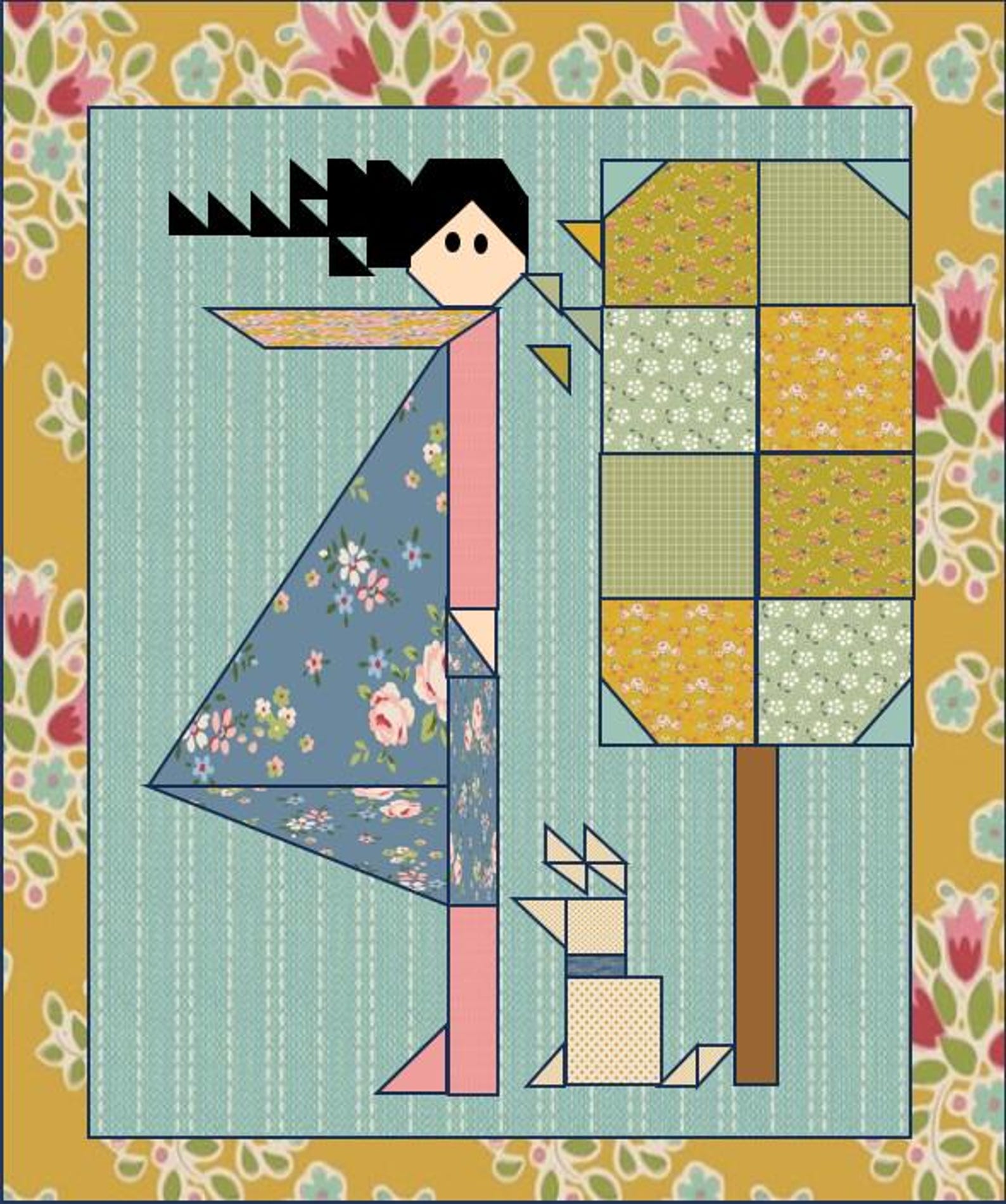 Tilda Quilt Kit Tildas World Windy Day and Kaleidoscope Wall Decor ...