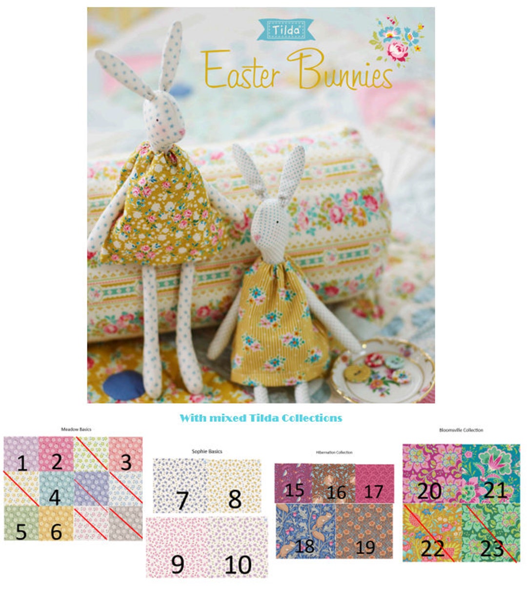 Tildas World Bunny Home Decor Stuffed Figure Pattern Instructions - Etsy