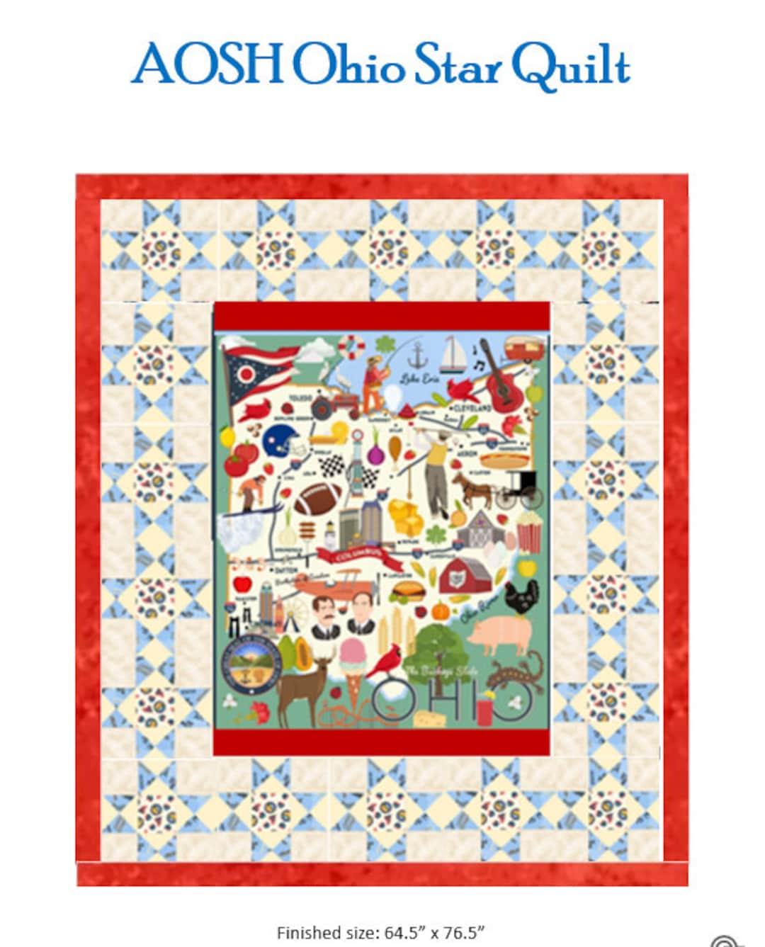 All Ohio Shop Hop Patterns Ohio Star Quilt Digital Download Pattern - Etsy